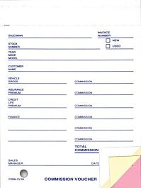 Commision Voucher - Dealertrack Technologies